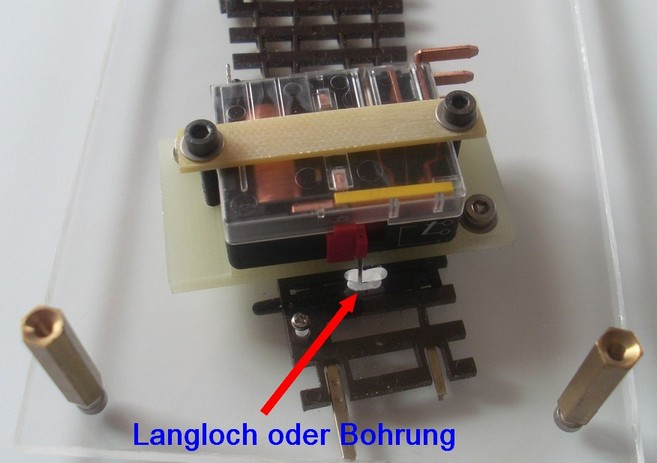 Unterflur Weichenantrieb mit bistabilem Relais